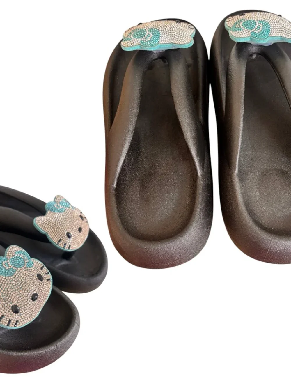Hello Kitty | Shoes | Cyber Y2k Hello Kitty Rhinestone Cloud Slides ...